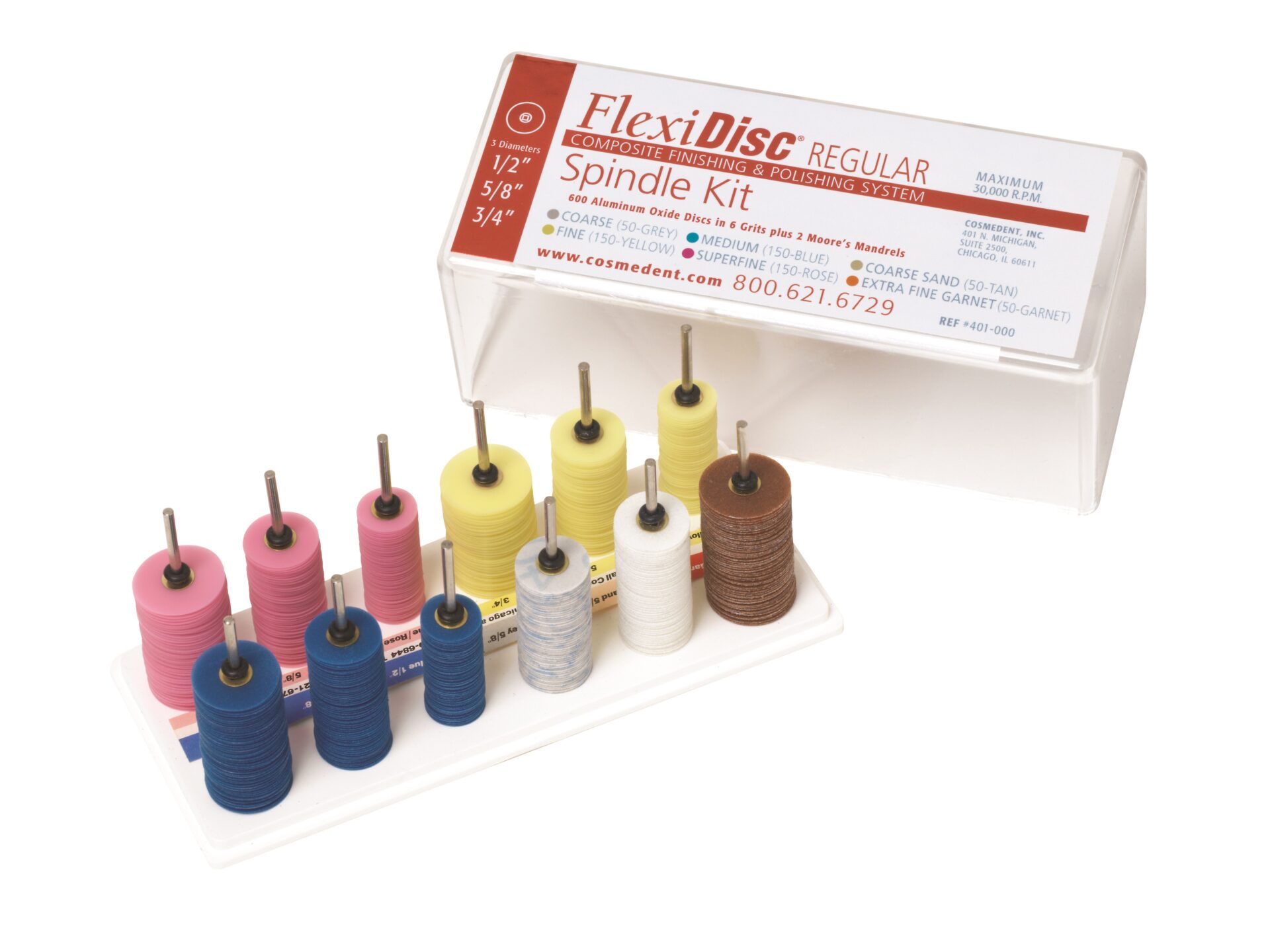KIT «SPINDLE» FLEXIDISC MINI – Cosmedent Europe